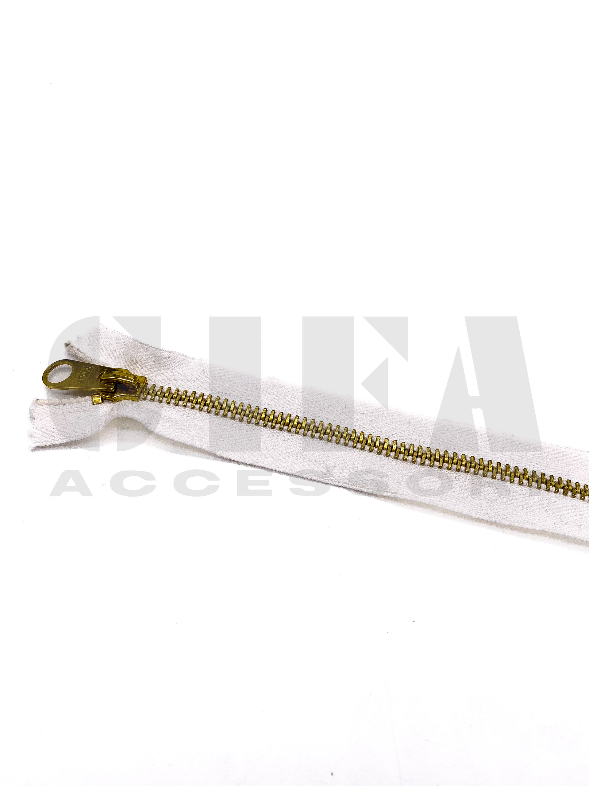 Lampo fissa tipo 5 oro con cursore completo ykk 28 cm Bianco – GIFA ...