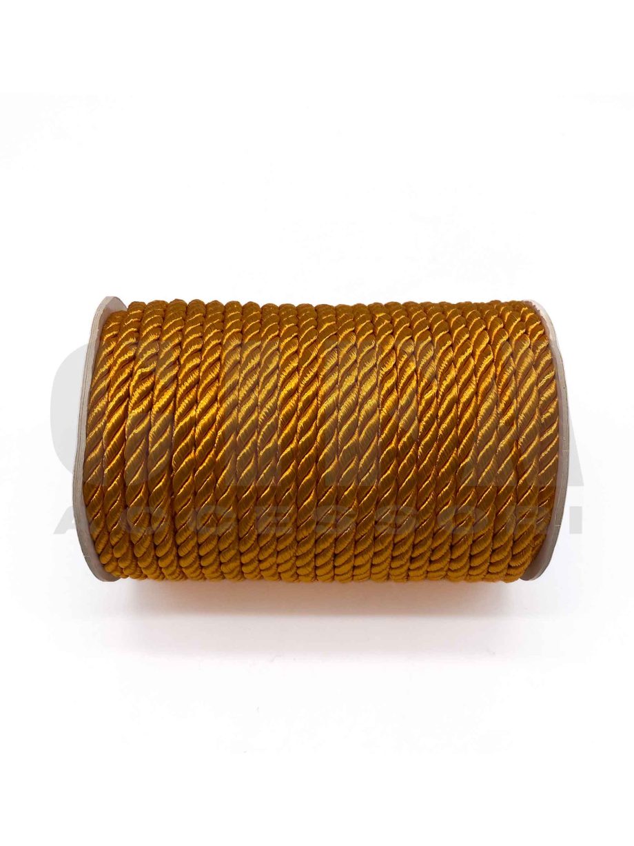 Cordoncino sintetico intrecciato 5 mm x 20 metri colore Arancio art ...